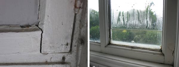 Rot in window frames: – Wooden Window Repair